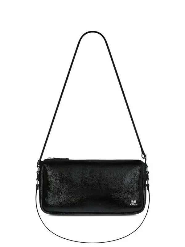 COURREGES Small Three Sixty Shoulder Bag - Black