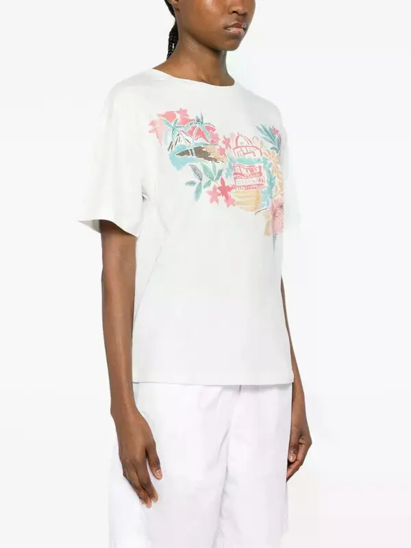 ERMANNO FIRENZE Graphic-print Cotton T-shirt