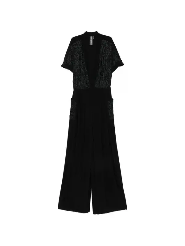 Norma Kamali Geralyn Short-sleeves Jumpsuit - Black