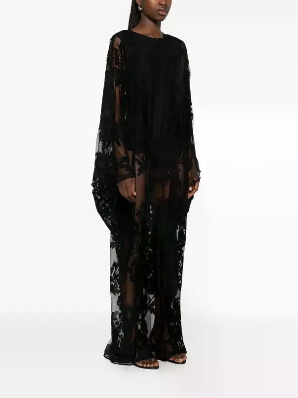 Norma Kamali Lace Maxi Dress