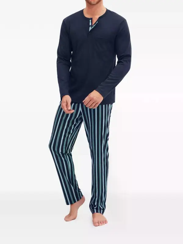 CALIDA Striped Long-sleeve Pajamas Set