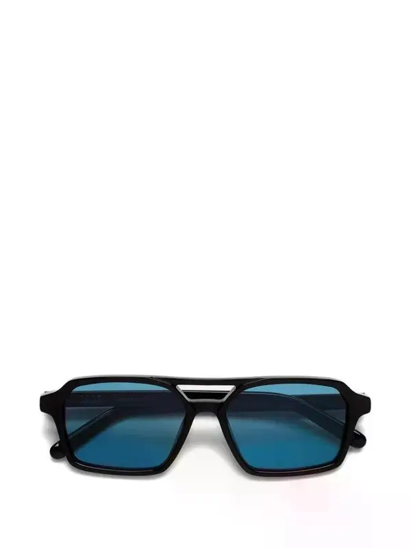 MAISON MARGIELA Double-bridge Geometric-frame Sunglasses - Black