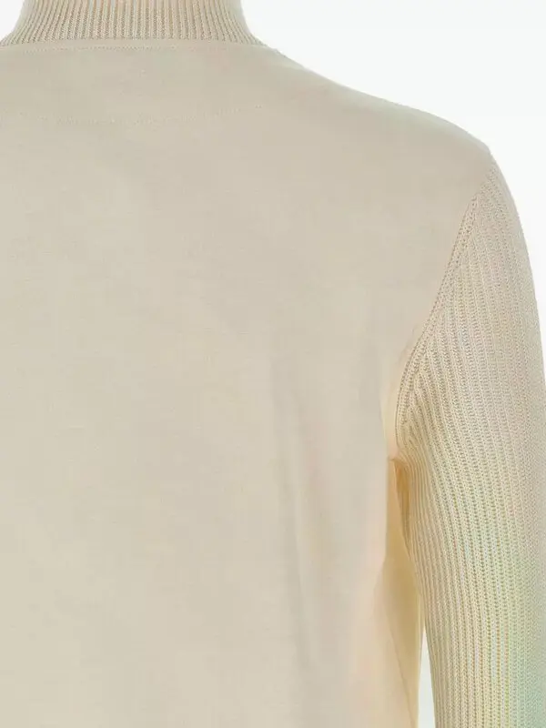 Eleventy Knitted-sleeve Zip-up Jacket