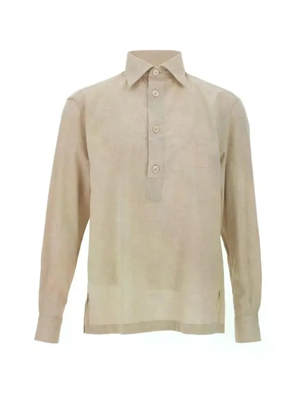 Eleventy Popover Three-button Shirt