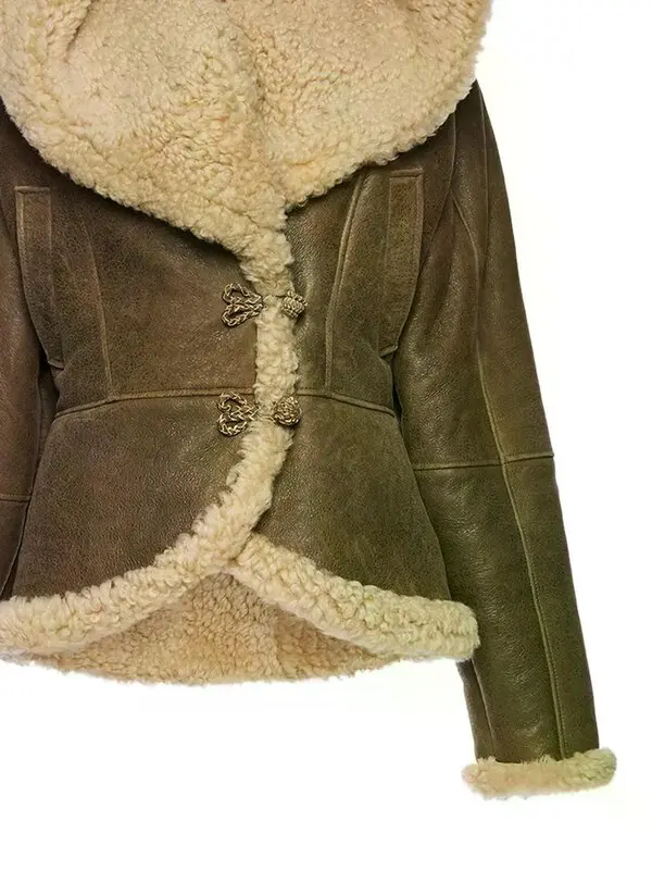 Magda Butrym Hooded Shearling Jacket