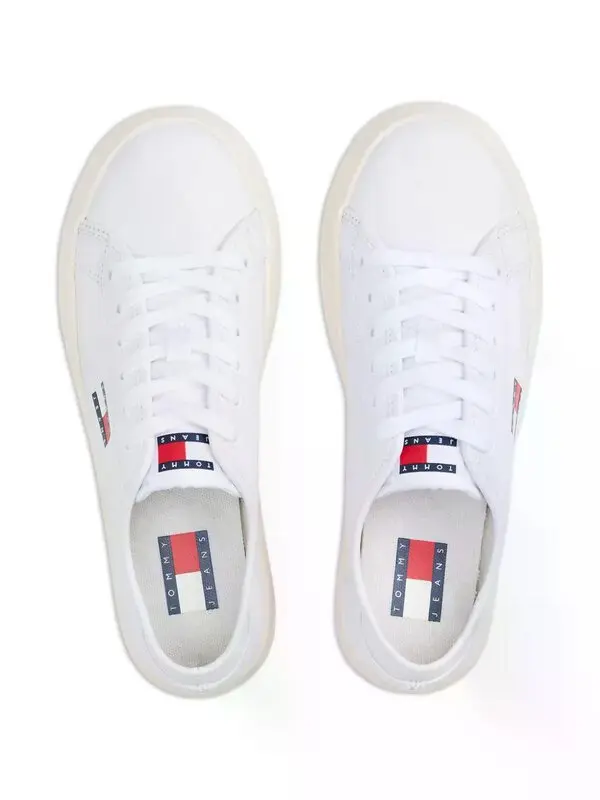 Tommy Hilfiger Logo-detail Leather Sneakers