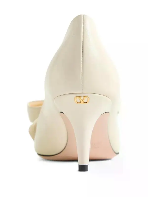 Valentino Garavani Kidskin Bow Pumps - Neutrals