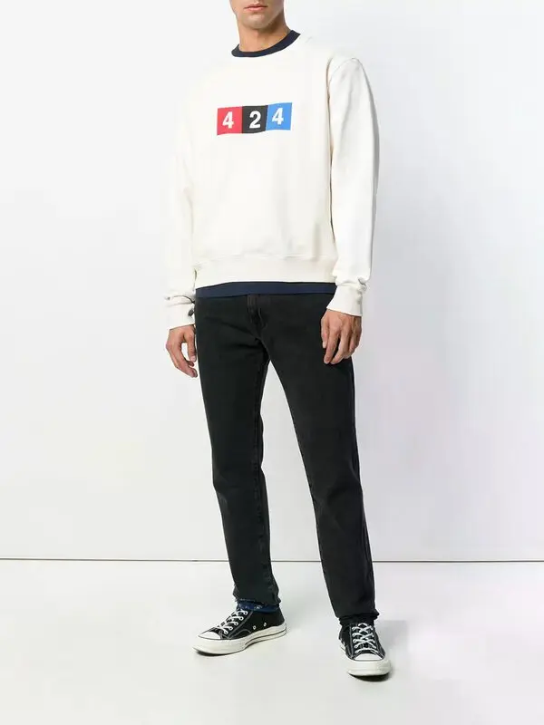 424 Logo Print Crewneck Sweatshirt