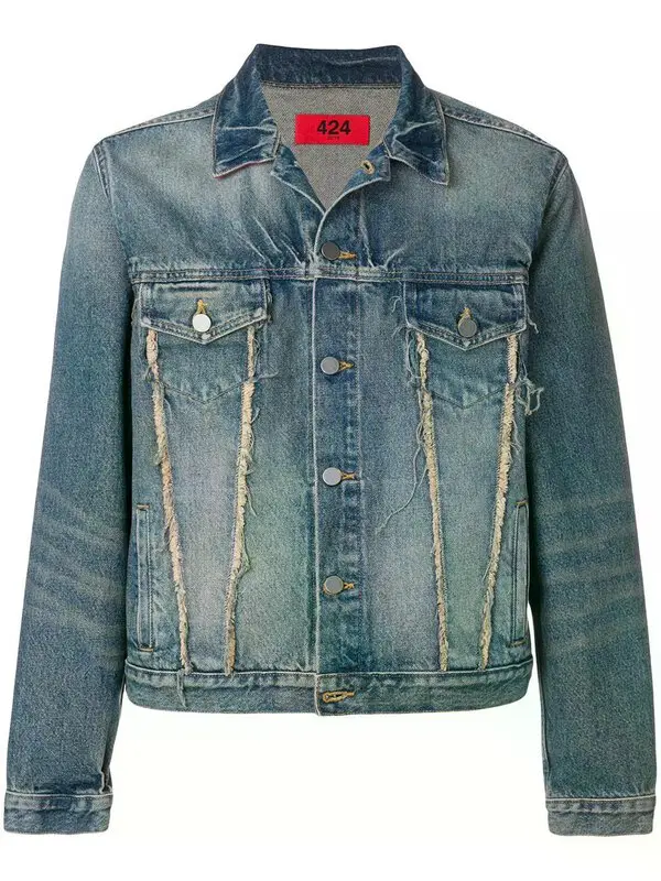 424 Frayed Denim Jacket