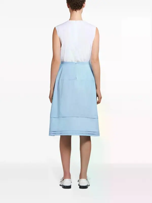 Marni Micro-pleated A-line Midi Skirt