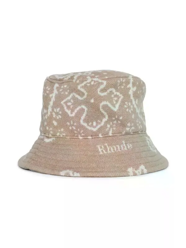 Rhude Intarsia Knit Bucket Hat