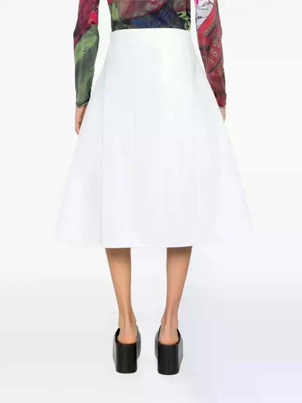 Marni A-line Cotton Midi Skirt