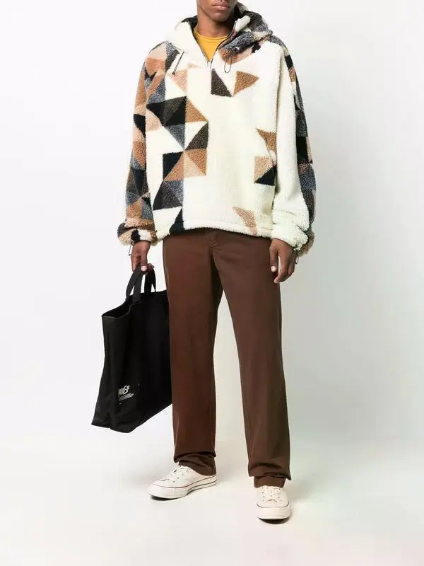 424 Fleece Geometric-detail Sweatshirt