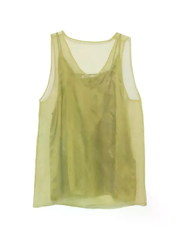 AMI Paris Layered Silk Blouse