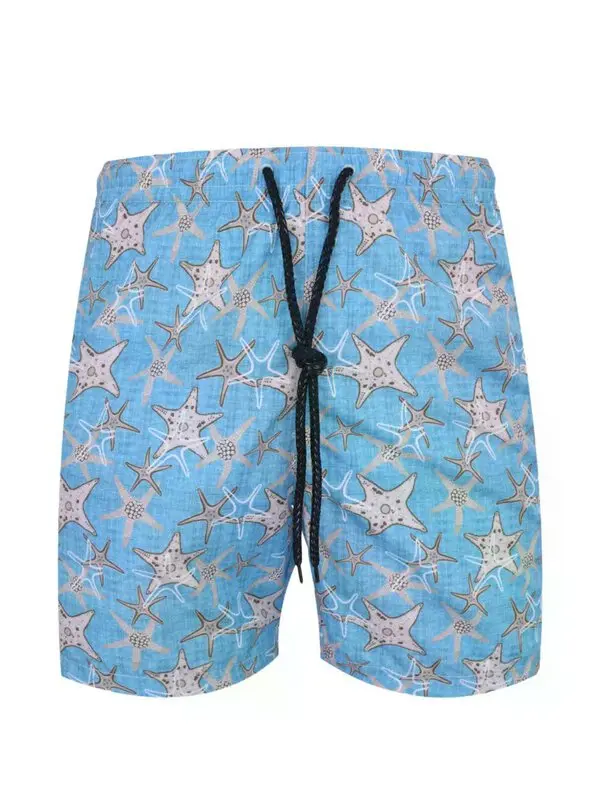 DRUMOHR Slub-texture Shorts - Blue