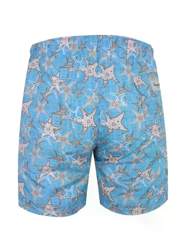DRUMOHR Slub-texture Shorts - Blue