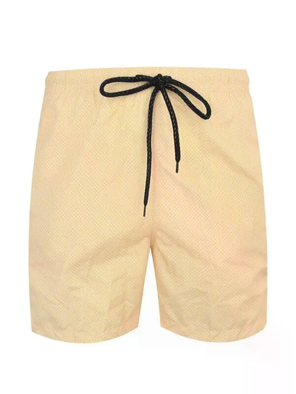 DRUMOHR Geometric-print Drawstring Shorts - Yellow