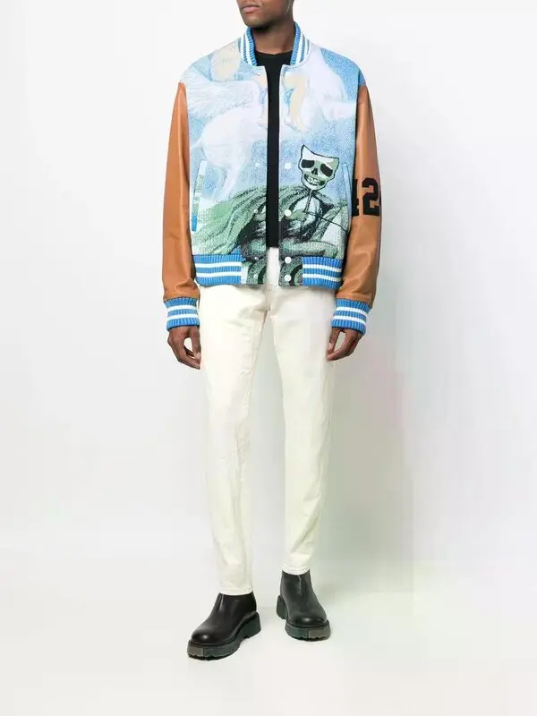 424 Jacquard-print Bomber Jacket