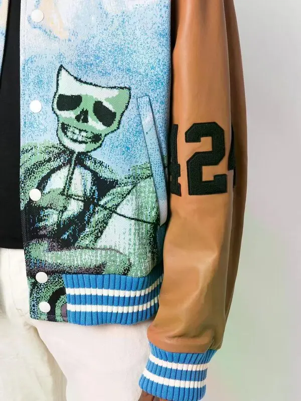 424 Jacquard-print Bomber Jacket