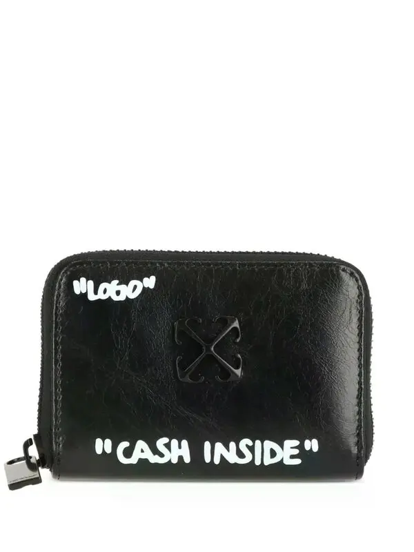 Off-White Logo-plaque Quote-print Wallet