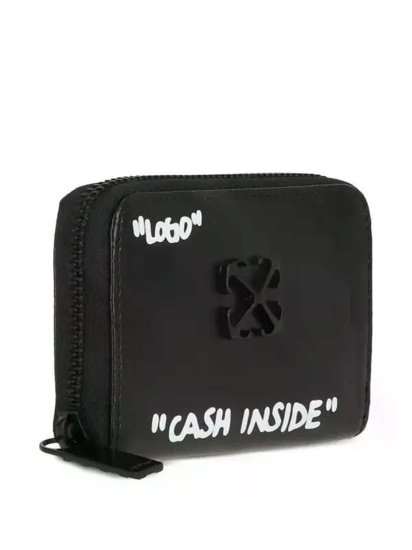 Off-White Logo-plaque Quote-print Wallet