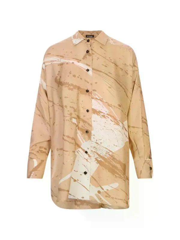Kiton Abstract-print Oversized Shirt