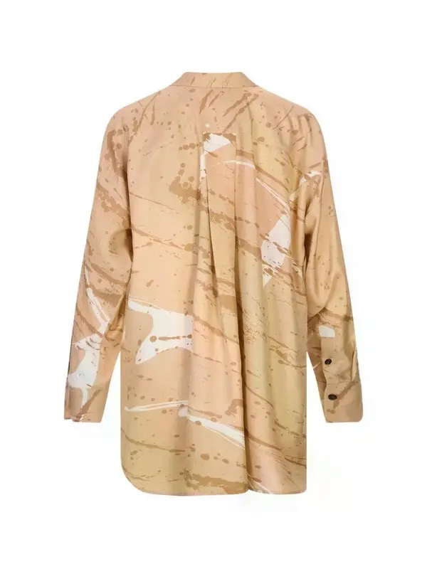 Kiton Abstract-print Oversized Shirt
