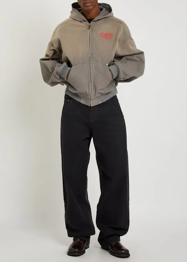 WILLY CHAVARRIA Juggernaut Hooded Canvas Jacket