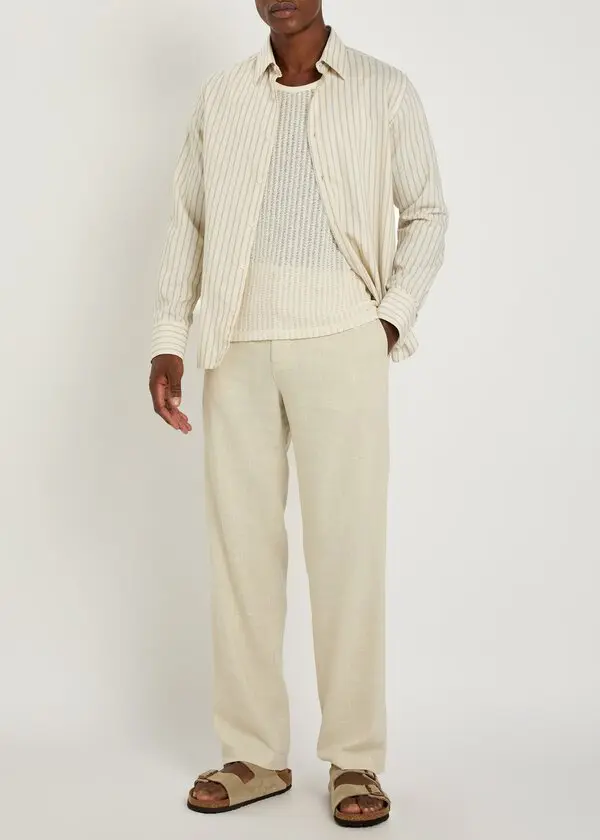 Paige Tiano Straight-leg Trousers - Cream