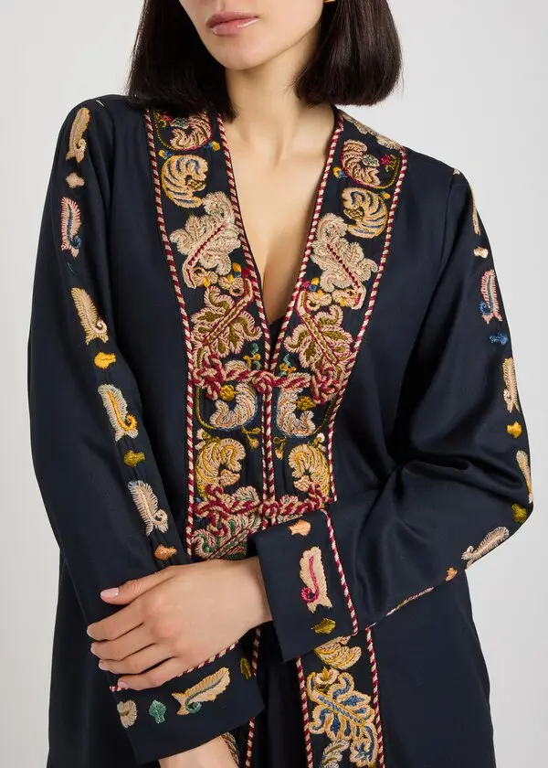 BODE Feather Runner Embroidered Cotton-blend Jacket - Multicoloured 1
