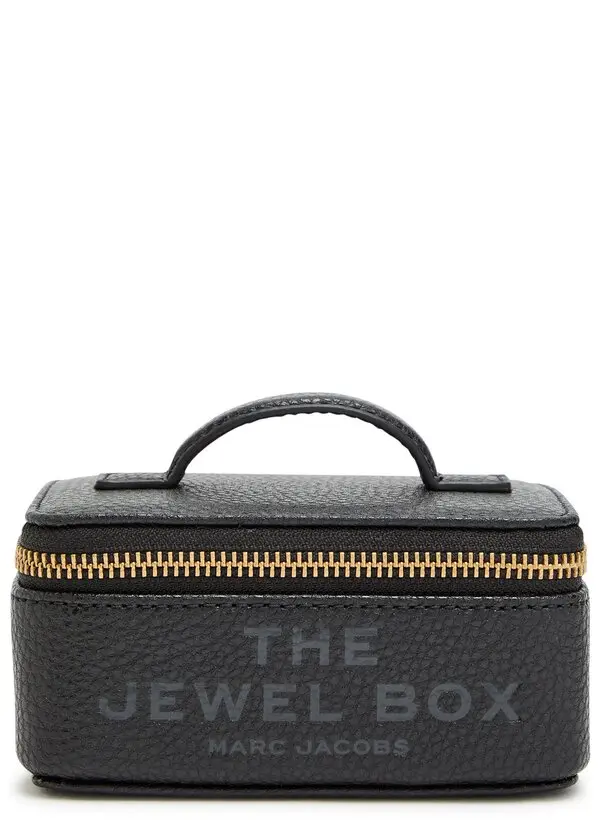 Marc Jacobs The Jewel Grained Leather Jewellery Box - Black
