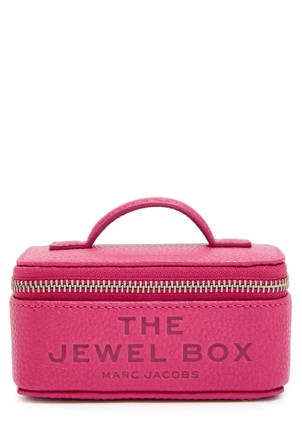Marc Jacobs The Jewel Grained Leather Jewellery Box - Pink
