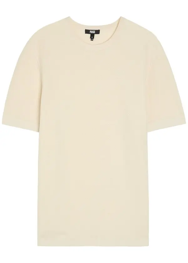 Paige Brimmer Waffle T-shirt - Ecru