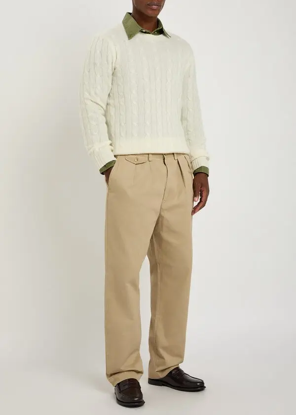 Polo Ralph Lauren Tapered-leg Twill Trousers - Khaki