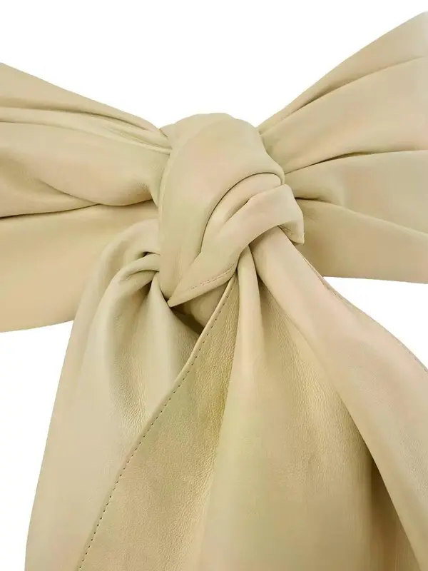 Chloé Knot-detail Leather Belt - Neutrals