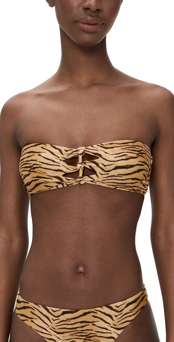 VIX PAULA HERMANNY X Rosie Huntington-whiteley Megan Bandeau Bikini Top - Multi