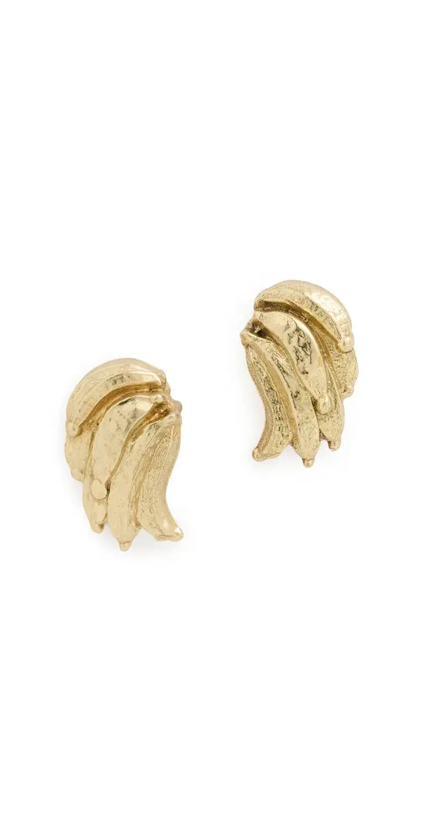 ALEMAIS Jem Banana Stud Earrings - Gold