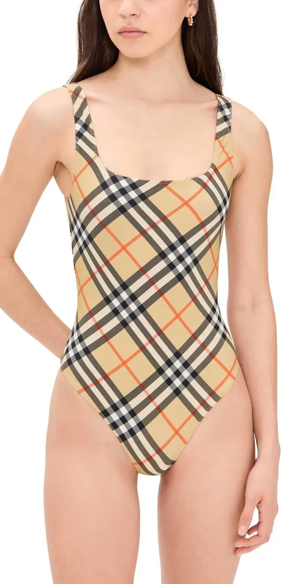Burberry Sabina One Piece Swimsuit - Archive Beige