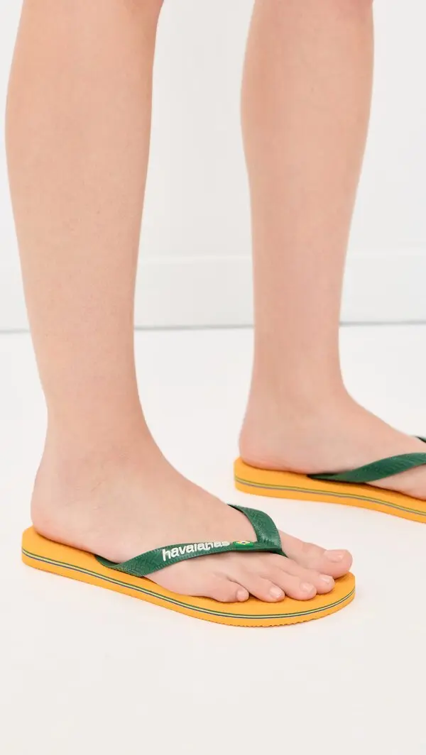 Havaianas Brazil Logo Flip Flops