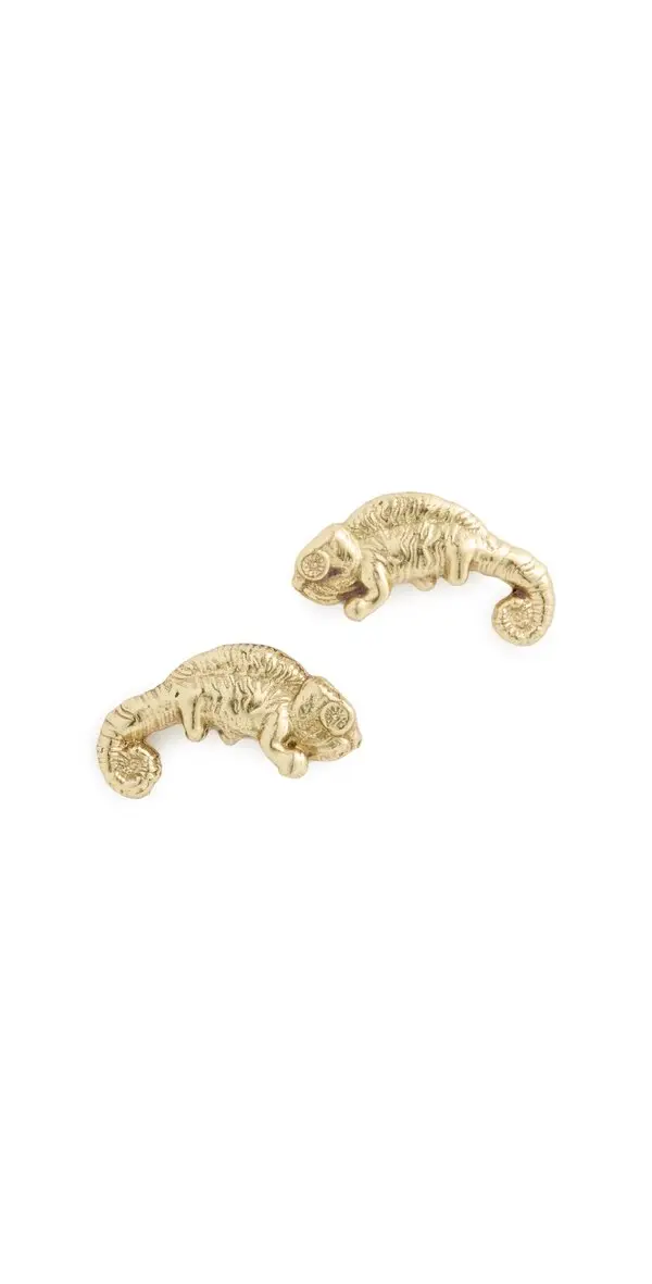 ALEMAIS Jem Chameleon Stud Earrings - Gold