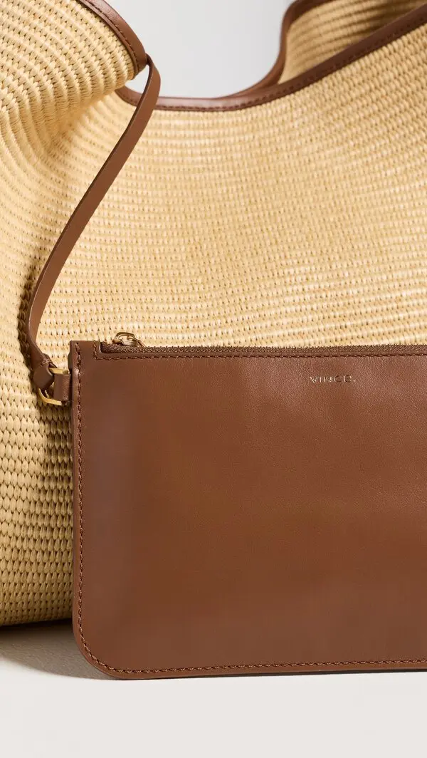 Vince Raffia Vivian Hobo Bag