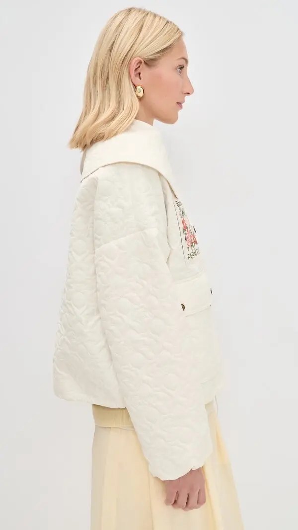 Barbour X Farm Rio Lotus Quilted Jacket