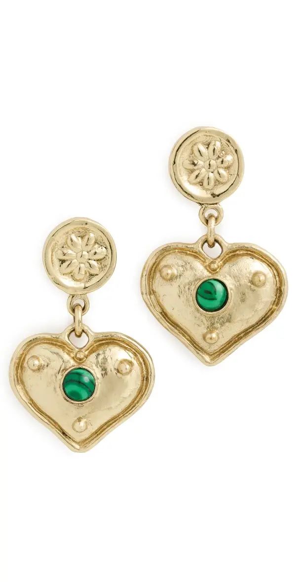 ALEMAIS Jem Heart Drop Earrings - Multi