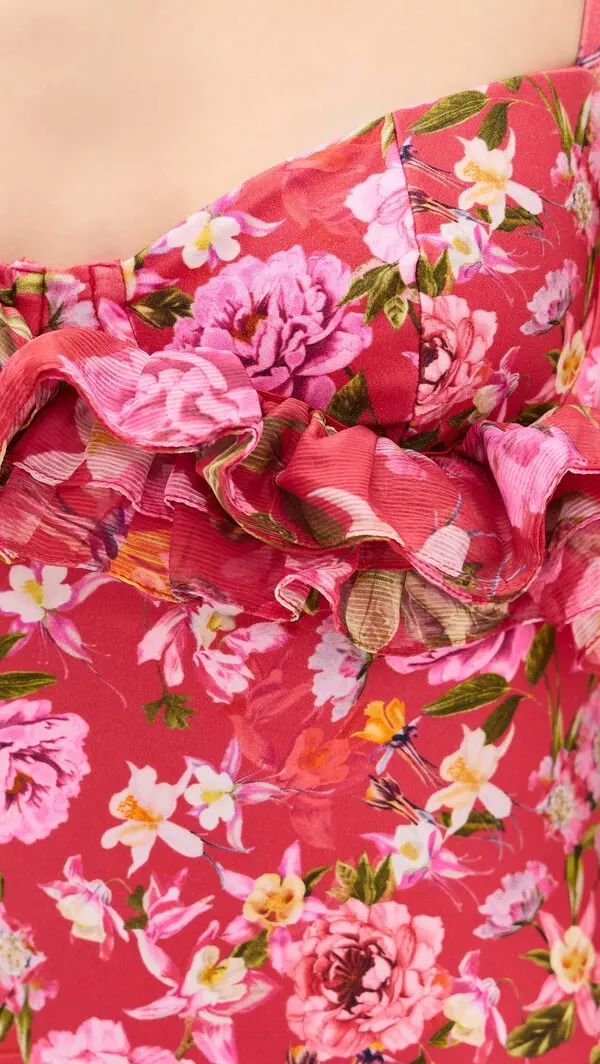 PatBO Peony Ruffle Bodysuit