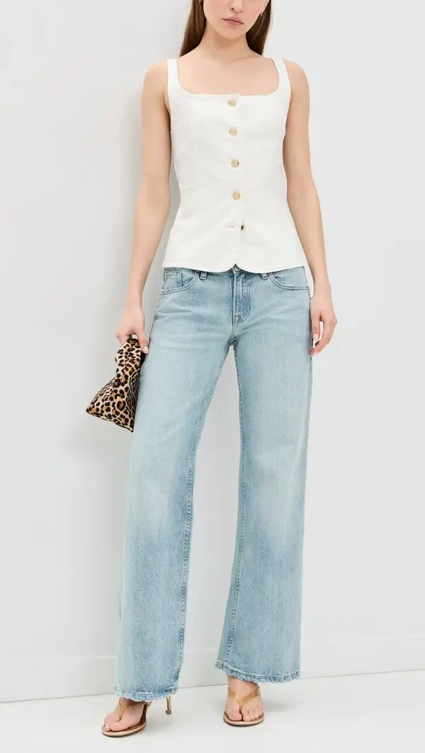 Good American Low Rise Loose Jeans