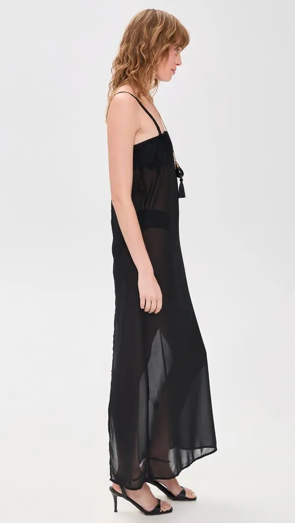 Lioness Glacial Maxi Dress - Noir