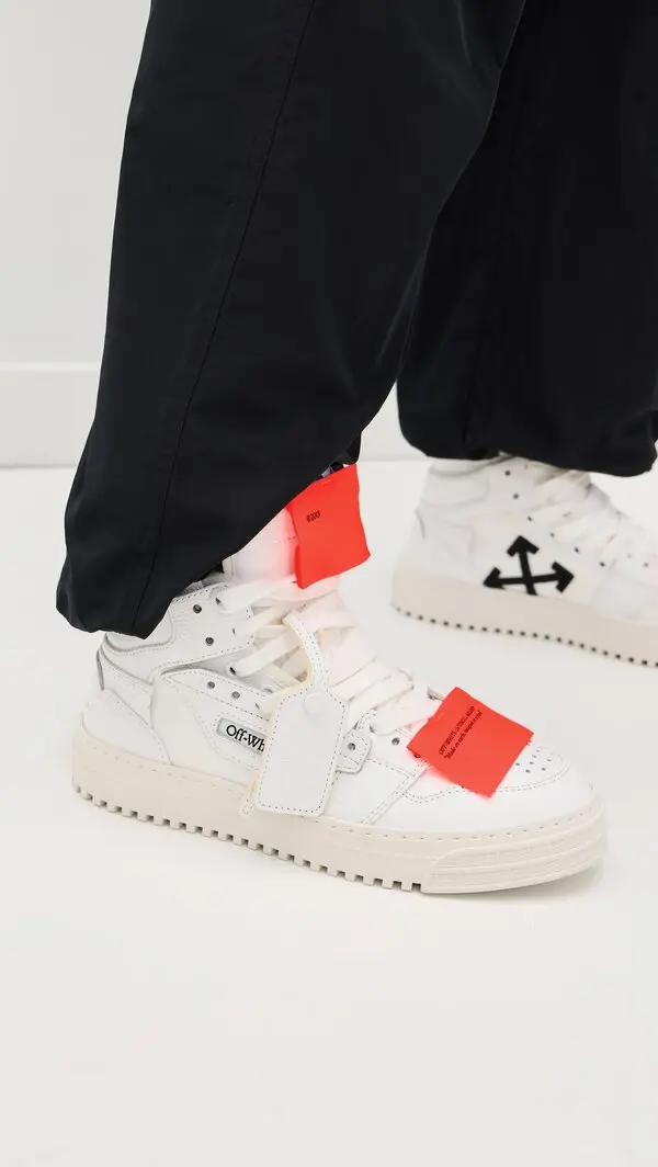 Off-White 3.0 Off Court High Top Sneakers - White/orange