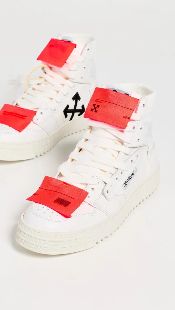 Off-White 3.0 Off Court High Top Sneakers - White/orange