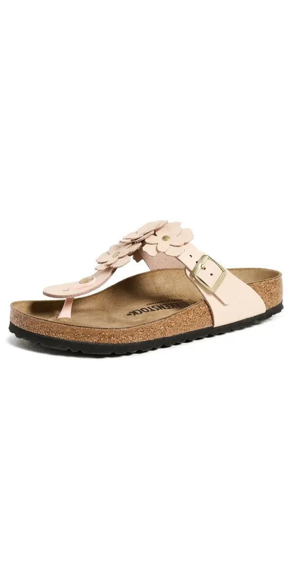 BIRKENSTOCK Gizeh Flowers Sandals - Light Rose