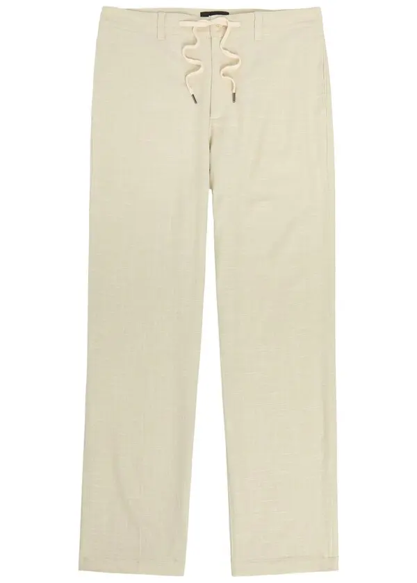 Paige Straight-leg Trousers - Cream